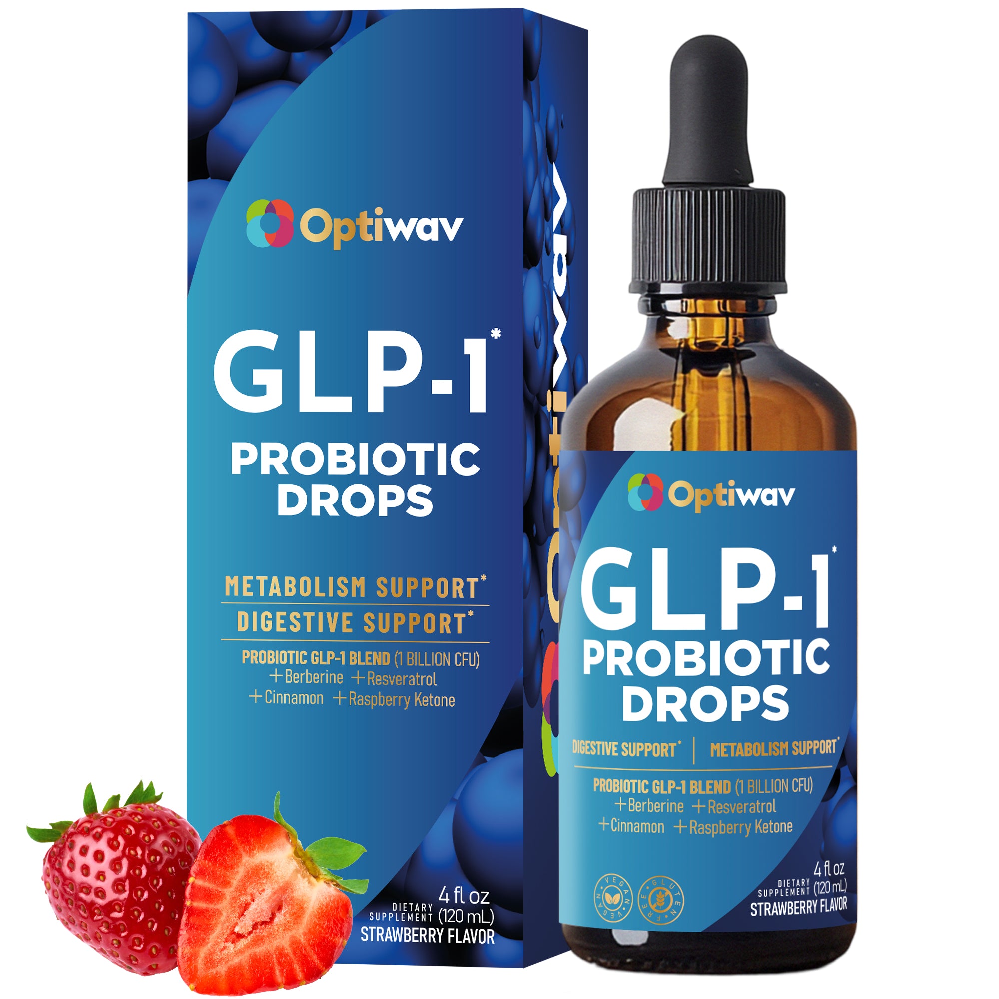 GLP-1 Booster Probiotic Drops – Optiwav